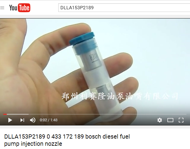 DLLA153P2189 bosch diesel fuel Dong Feng injection nozzle DLLA153 P2189 ...