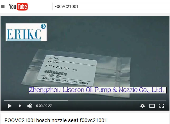 ERIKC ball seat F00V C21 001 with fuel injector, diesel common rail ...