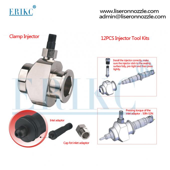 ERIKC common rail injector Fixture repair tool Universal adapter gripper Holder Clamp for bosch ...