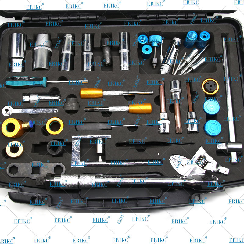 ERIKC diesel auto injector repair tools 40PCS bosch denso delphi ...