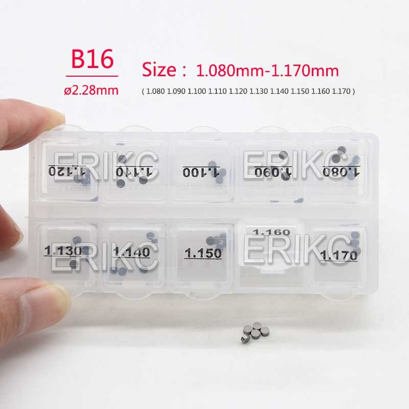 ERIKC Diesel Gasket B16 Fuel Injector Shim Kit 50 Pieces Calibration ...